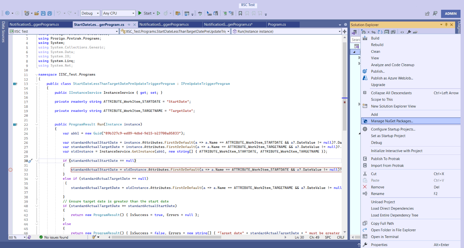 Setting up | Protrak Documentation